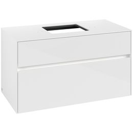 Villeroy & Boch Villeroy & Boch Waschtischunterschrank Collaro C125B0 1000x548x500mm mit Beleuchtung Glossy White C125B0DH