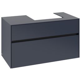 Villeroy & Boch Villeroy & Boch Waschtischunterschrank Collaro C01500 1000x548x500mm 2 Ausz. Waschtisch re Marine Bl C01500VQ