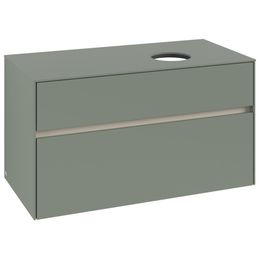 Villeroy & Boch Villeroy & Boch Waschtischunterschrank Collaro C04000 1000x548x500mm 2 Ausz. Waschtisch re Soft Gree C04000AF