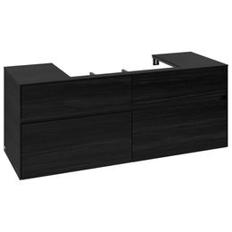 Villeroy & Boch Villeroy & Boch Waschtischunterschrank Collaro C08800 1400x548x500mm 4 Ausz. Waschtisch mittig Black C08800AB