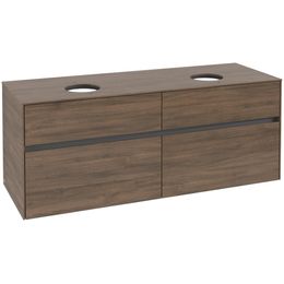 Villeroy & Boch Villeroy & Boch Waschtischunterschrank Collaro C048B0 1400x548x500mm mit Beleuchtung C048B0VH
