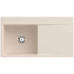 Villeroy & Boch Villeroy & Boch Einbausp&uuml;le Subway Style 50 Flat 1000x510mm Ablgarn. IB li Keram. Ivory cplus, 33521 33521FFU
