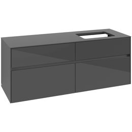 Villeroy & Boch Villeroy & Boch Waschtischunterschrank Collaro C11800 1400x548x500mm Glossy Grey C11800FP