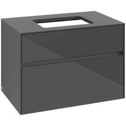 Villeroy & Boch Villeroy & Boch Waschtischunterschrank Collaro C10800 800x548x500mm Glossy Grey C10800FP