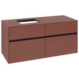 Villeroy & Boch Villeroy & Boch Waschtischunterschrank Collaro C12900 1200x548x500mm 4 Ausz. Waschtisch li Wine Red C12900AH
