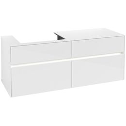 Villeroy & Boch Villeroy & Boch Waschtischunterschrank Collaro C085B0 1400x548x500mm mit Beleuchtung C085B0DH