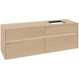 Villeroy & Boch Villeroy & Boch Waschtischunterschrank Collaro C136B0 1600x548x500mm mit Beleuchtung Nordic Oak C136B0VJ