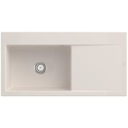 Villeroy & Boch Villeroy & Boch Einbausp&uuml;le Subway Style 60 1000x510mm Ablgarn. IB li aus Keramik Crema cplus, 33620 336201KR