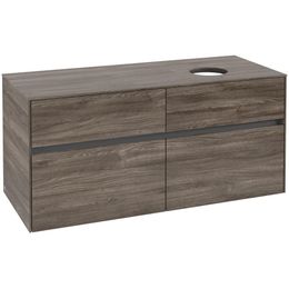 Villeroy & Boch Villeroy & Boch Collaro Waschbeckenunterschrank, 4 Ausz&uuml;ge, 1200 x 548 x 500 mm, Stone Oak C04300RK