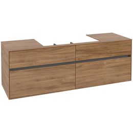 Villeroy & Boch Villeroy & Boch Collaro Waschbeckenunterschrank, 4 Ausz&uuml;ge, 1600 x 548 x 500 mm, Kansas Oak C02800RH