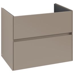 Villeroy & Boch Villeroy & Boch Waschtischunterschrank Collaro 761x610x480mm 2 Ausz. Waschbecken mittig Taupe C14400VM