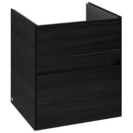 Villeroy & Boch Villeroy & Boch Waschtischunterschrank Collaro 561x610x480mm m. Bel. 2 Ausz. Waschtisch mittig Black C142B0AB