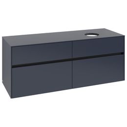 Villeroy & Boch Villeroy & Boch Waschtischunterschrank Collaro C04700 1400x548x500mm 4 Ausz. Waschtisch re Marine Bl C04700VQ