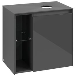 Villeroy & Boch Villeroy & Boch Waschtischunterschrank Collaro 600x548x380mm 1trg. A:re Waschbecken re Glossy Grey C15100FP