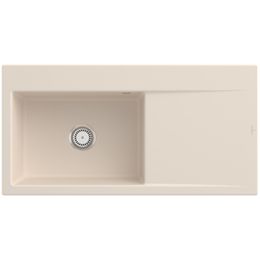 Villeroy & Boch Villeroy & Boch Einbausp&uuml;le Subway Style 60 1000x510mm Ablgarn. IB li aus Keramik Ivory cplus, 33620 336201FU