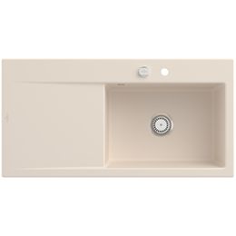 Villeroy & Boch Villeroy & Boch Einbausp&uuml;le Subway Style 60 1000x510mm Exc-Garn. IB re aus Keramik Ivory cplus, 3361 336102FU