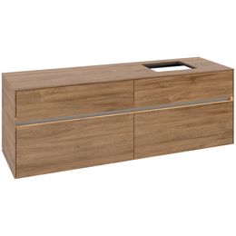 Villeroy & Boch Villeroy & Boch Waschtischunterschrank Collaro C136B0 1600x548x500mm mit Beleuchtung Kansas Oak C136B0RH