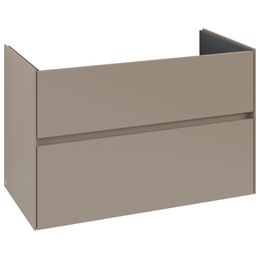 Villeroy & Boch Villeroy & Boch Waschtischunterschrank Collaro 961x610x480mm 2 Ausz. Waschbecken mittig Taupe C14500VM
