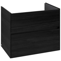 Villeroy & Boch Villeroy & Boch Waschtischunterschrank Collaro 761x610x480mm 2 Ausz. Waschbecken mittig Black Oak C14400AB