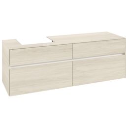 Villeroy & Boch Villeroy & Boch Waschtischunterschrank Collaro C07800 1600x548x500mm 4 Ausz. Waschtisch li White Oak C07800AA