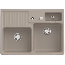 Villeroy & Boch Villeroy & Boch Sp&uuml;lstein 895x630mm Exc-Garn. Sp&uuml;lbecken m.tig Keram. Almond cplus, 632392AM 632392AM