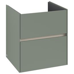 Villeroy & Boch Villeroy & Boch Waschtischunterschrank Collaro 561x610x480mm 2 Ausz. Waschbecken mittig Soft Green C14200AF