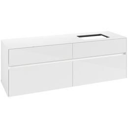 Villeroy & Boch Villeroy & Boch Waschtischunterschrank Collaro C122B0 1600x548x500mm mit Beleuchtung Glossy White C122B0DH