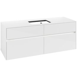 Villeroy & Boch Villeroy & Boch Waschtischunterschrank Collaro C116B0 1400x548x500mm mit Beleuchtung Glossy White C116B0DH
