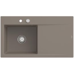 Villeroy & Boch Villeroy & Boch Einbausp&uuml;le Subway Style 50 1000x510mm Exc-Garn. IB li aus Keramik Timber cplus, 335 335202TR