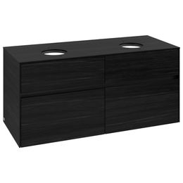 Villeroy & Boch Villeroy & Boch Waschtischunterschrank Collaro C04400 1200x548x500mm 4 Ausz. f&uuml;r 2 Waschtisch Black C04400AB