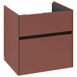 Villeroy & Boch Villeroy & Boch Waschtischunterschrank Collaro 554x546x444mm 2 Ausz. Waschbecken mittig Wine Red C00800AH