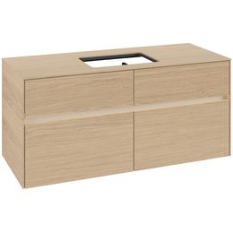 Villeroy & Boch Villeroy & Boch Waschtischunterschrank Collaro C112B0 1200x548x500mm mit Beleuchtung Nordic Oak C112B0VJ