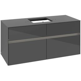 Villeroy & Boch Villeroy & Boch Waschtischunterschrank Collaro C128B0 1200x548x500mm mit Beleuchtung Glossy Grey C128B0FP