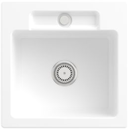 Villeroy & Boch Villeroy & Boch Einbausp&uuml;le Siluet 50 S 510x510mm Ablgarn. aus TitanCeram Snow White cplus, 334501KG 334501KG