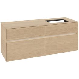 Villeroy & Boch Villeroy & Boch Waschtischunterschrank Collaro C118B0 1400x548x500mm mit Beleuchtung Nordic Oak C118B0VJ