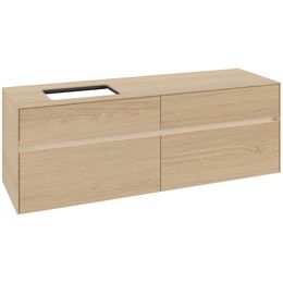 Villeroy & Boch Villeroy & Boch Waschtischunterschrank Collaro C121B0 1600x548x500mm mit Beleuchtung Nordic Oak C121B0VJ