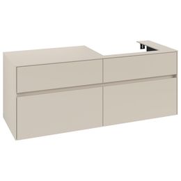 Villeroy & Boch Villeroy & Boch Waschtischunterschrank Collaro C086B0 1400x548x500mm m. Bel. 4 Ausz. Waschtisch re C C086B0VN