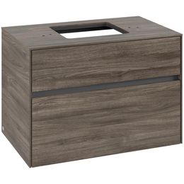 Villeroy & Boch Villeroy & Boch Waschtischunterschrank Collaro 800x548x500mm 2 Ausz. Waschbecken mittig Stone Oak C12400RK
