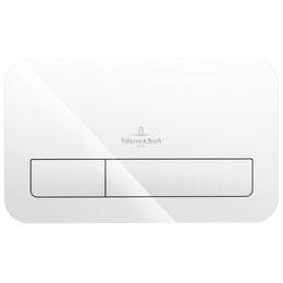 Villeroy & Boch Villeroy & Boch Bet&auml;tigungsplatte ViConnect, 269x161x13mm Glass, Glossy White 922400RE