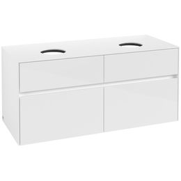 Villeroy & Boch Villeroy & Boch Waschtischunterschrank Collaro C044 1200x548x500mm 4 Ausz. f&uuml;r 2 Waschtisch Glossy W C04400DH