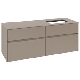 Villeroy & Boch Villeroy & Boch Waschtischunterschrank Collaro C11800 1400x 548x500mm 4 Ausz. Waschbecken re Taupe C11800VM