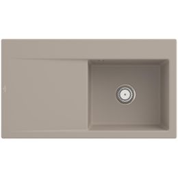 Villeroy & Boch Villeroy & Boch Einbausp&uuml;le Subway Style 50 1000x510mm Ablgarn. IB re aus Keramik Almond cplus, 3351 335101AM