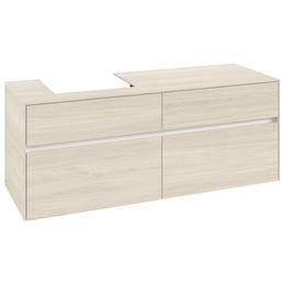 Villeroy & Boch Villeroy & Boch Waschtischunterschrank Collaro C07400 1400x548x500mm 4 Ausz. Waschtisch li White Oak C07400AA