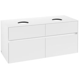 Villeroy & Boch Villeroy & Boch Waschtischunterschrank Collaro C044 1200x548x500mm 4 Ausz. f&uuml;r 2 Waschtisch White Ma C04400MS