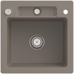 Villeroy & Boch Villeroy & Boch Einbausp&uuml;le Siluet 50 S 510x510mm Exc-Garn. aus TitanCeram Timber cplus, 334502TR 334502TR