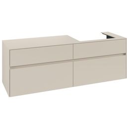 Villeroy & Boch Villeroy & Boch Waschtischunterschrank Collaro C02300 1600x548x500mm 4 Ausz. Waschtisch re Cashmere C02300VN