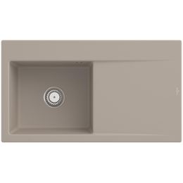 Villeroy & Boch Villeroy & Boch Einbausp&uuml;le Subway Style 50 1000x510mm Ablgarn. IB li aus Keramik Almond cplus, 3352 335201AM