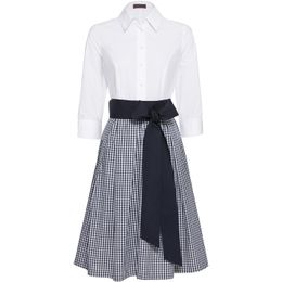 Reitmayer Hemdblusenkleid Wei&szlig;/Dunkelblau (Gr&ouml;&szlig;e: 34)