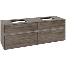 Villeroy & Boch Villeroy & Boch Waschtischunterschrank Collaro C137B0 1600x548x500mm mit Beleuchtung Stone Oak C137B0RK