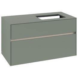Villeroy & Boch Villeroy & Boch Waschtischunterschrank Collaro C11100 1000x548x500mm 2 Ausz. Waschtisch re Soft Gree C11100AF